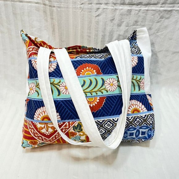 Bags | Handmade Reworked Textile Patchwork Patterned Vintage Medium ...